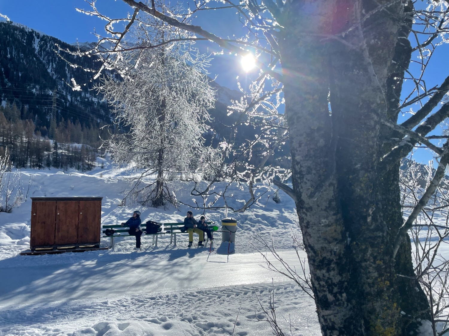 Eiswanderweg im Engadin