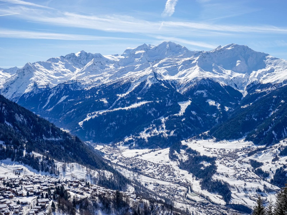 Winterwanderung über dem Val de Bagnes
