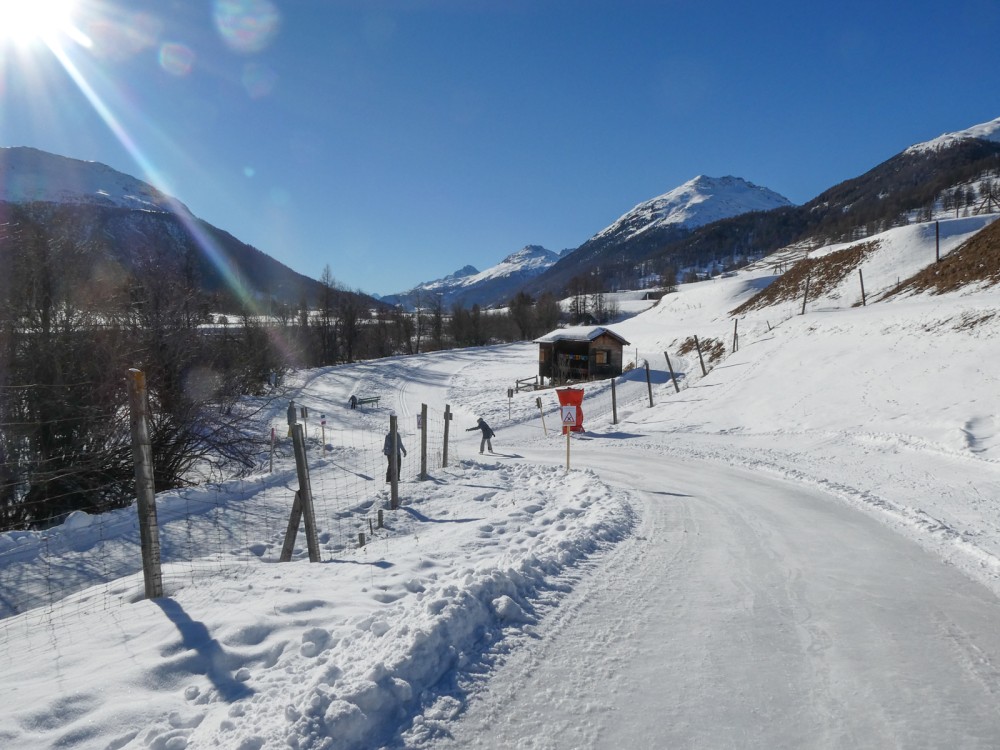 Eiswanderweg im Engadin