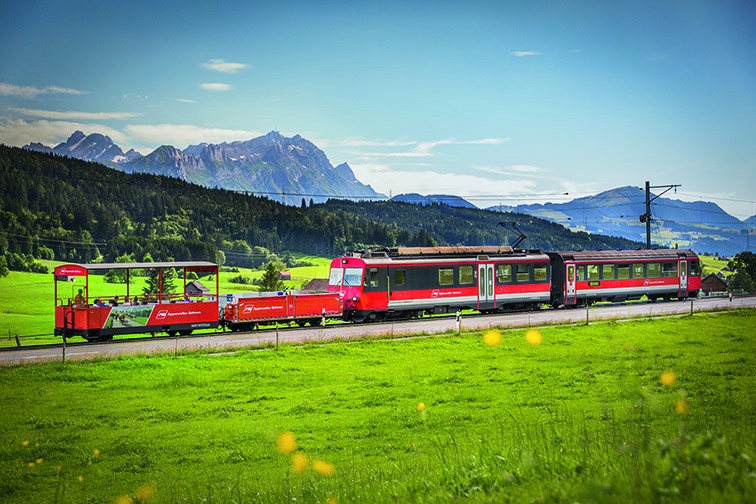 Zahnradbahn von Altstätten nach Gais