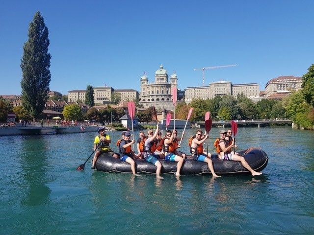 Bootsfahrt auf der Aare