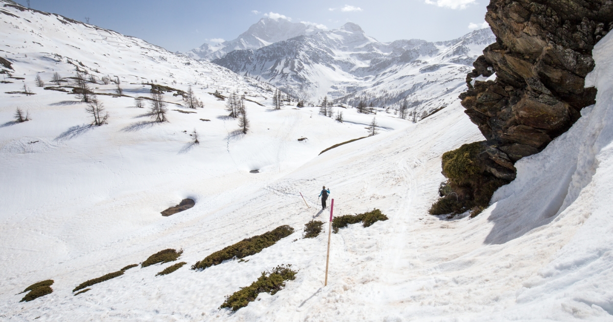 Mit Schneeschuhen auf dem Simplon